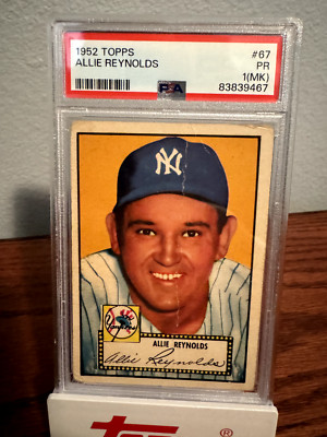 1952 Topps Allie Reynolds 67 psa 1 (MK) | eBay
