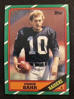 1986 Topps - #65 Chris Bahr | eBay
