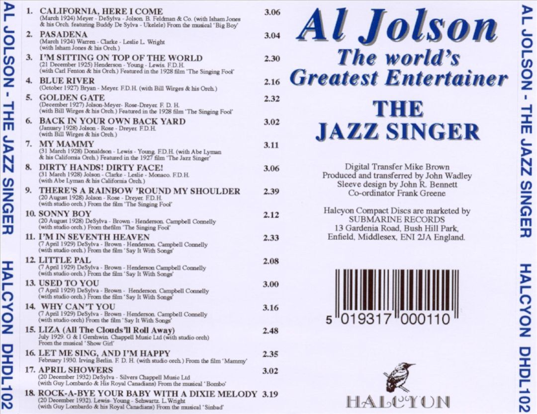 The Jazz Singer by Al Jolson (CD, 2001) for sale online | eBay