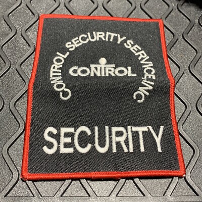 Control Security Service Patch Large 4” x 5” Qty Avail 3P | eBay