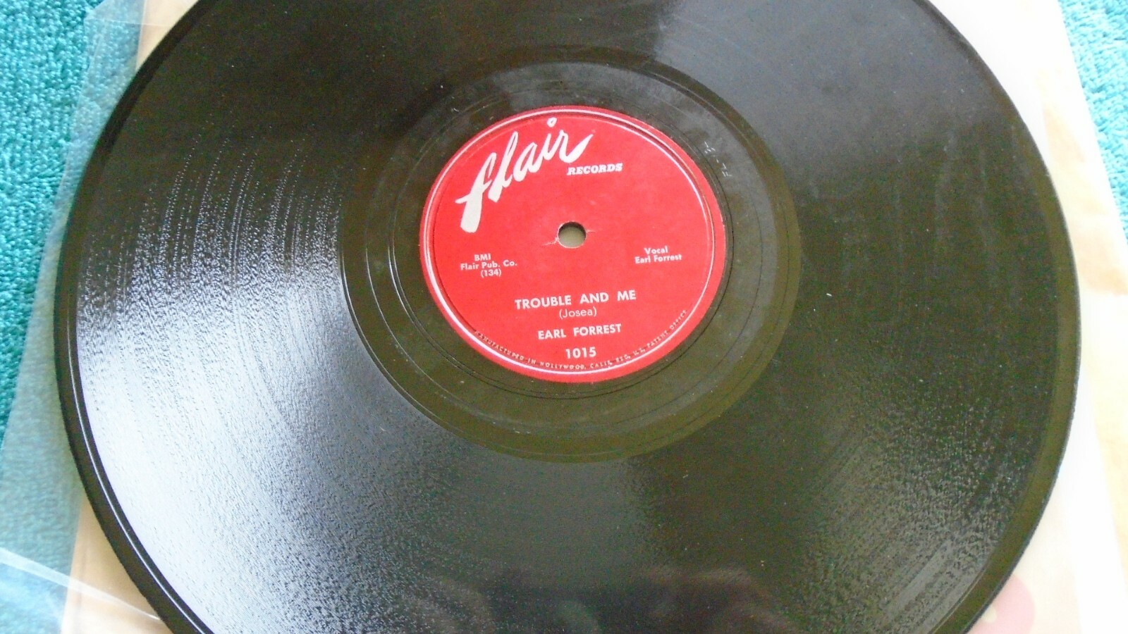 N- 78 10" Johnny Ace Earl Forrest Flair 1015 Mid Night Hours Journey ...