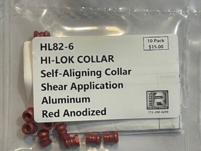 HL82-6, Hi-Lok Collar, 10/pk, New Surplus | eBay