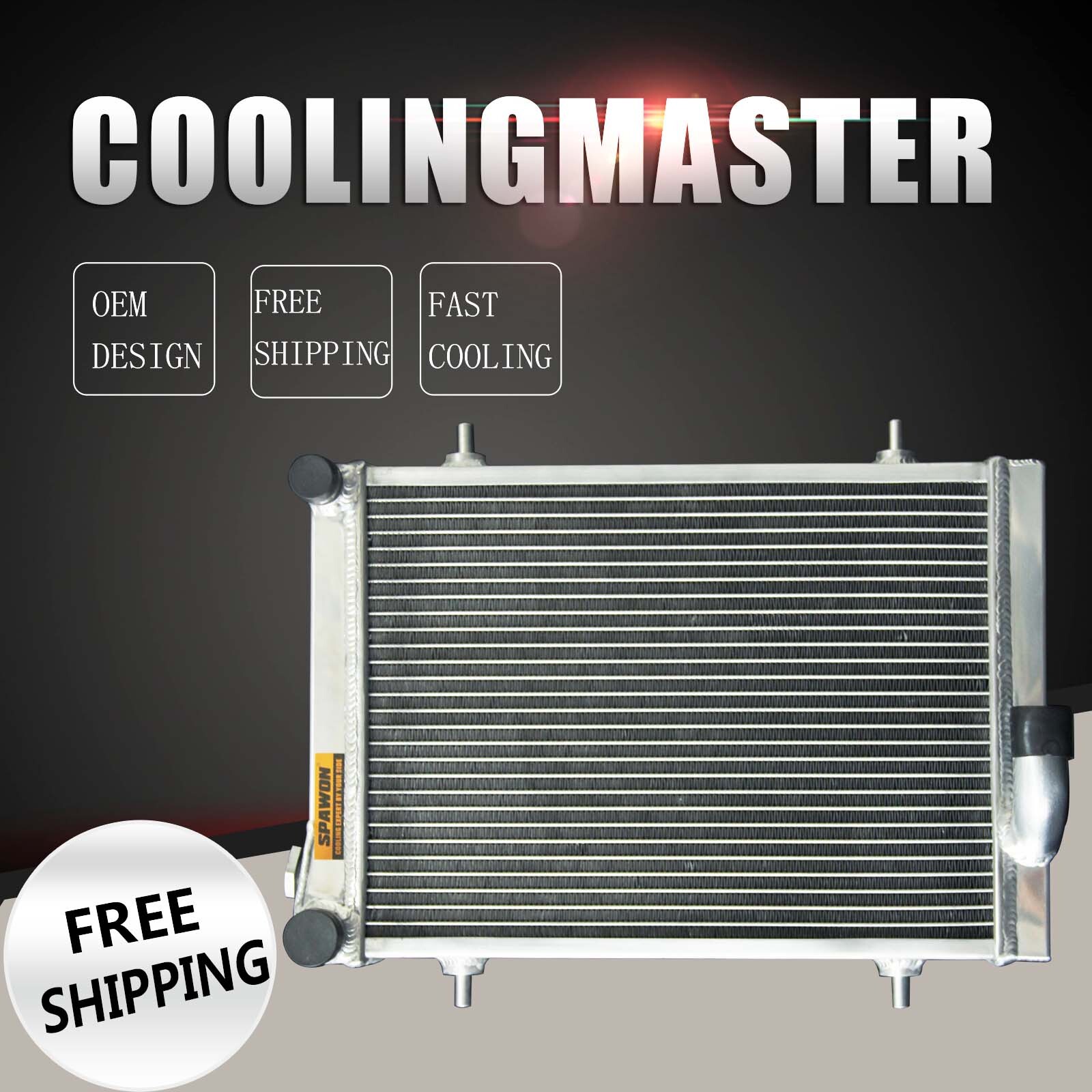 7980 4 Rows SPAWON Fit 1979-1980 Triumph Spitfire Aluminum Radiator 1 ...