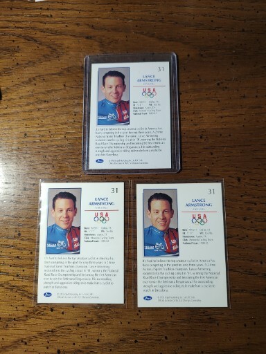Lance Armstrong RC Rookie Card 1992 Impel U.S. Olympicard #31 Cycling X ...