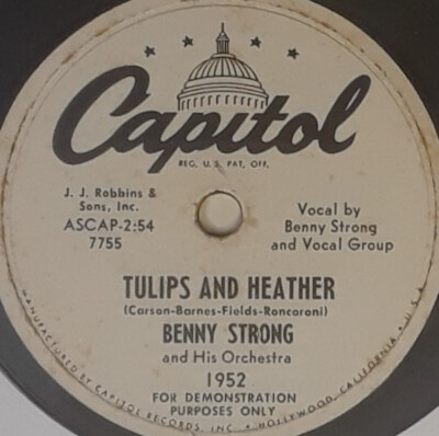 Benny Strong And His Orchestra - Tulips And Heather / Tavern In The ...