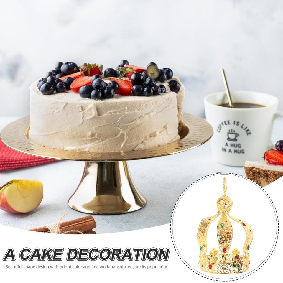 Cake Topper Birthday Party Supplies Ornaments Crown Cupcake Toppers ...