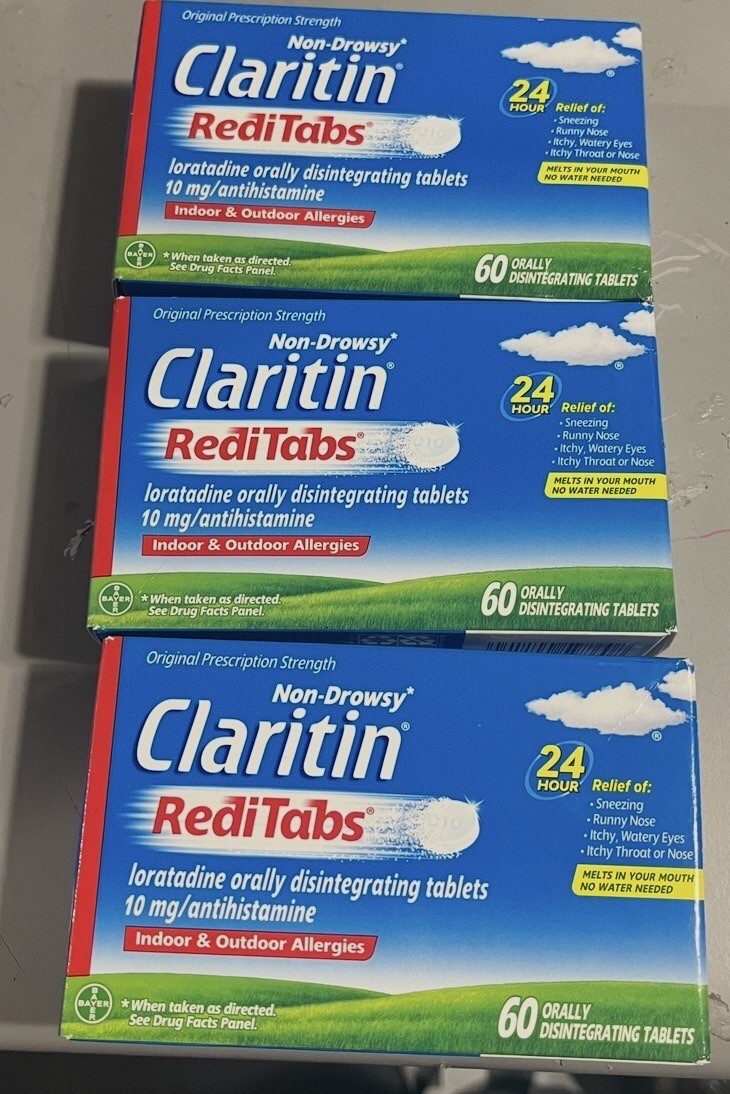 Claritin Reditabs 60 tablets, 3 pack, exp 06/2026 | eBay