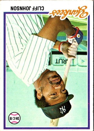 1978 Topps Cliff Johnson #309 New York Yankees Baseball Card | eBay