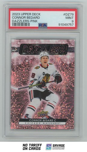 2023-24 Upper Deck Dazzlers Pink Rookie Connor Bedard #DZ-79 Chicago ...