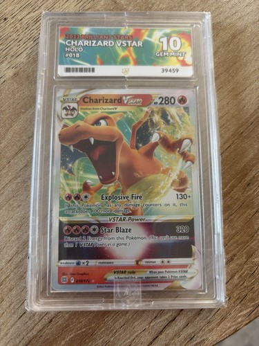 Pokémon Ace Grading 10 Charizard VSTAR Brilliant Stars 018/172 | eBay UK