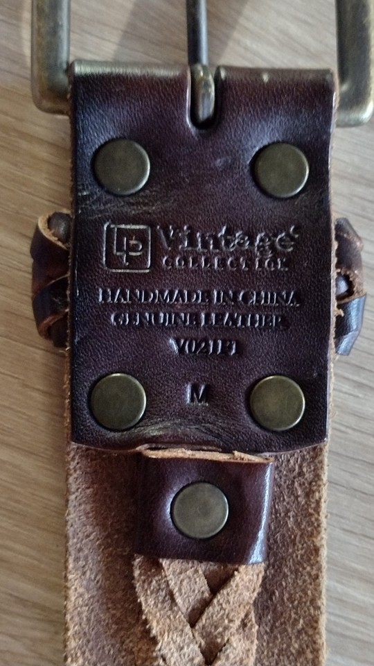 Linea Pelle Statement Belt Vintage Collection Brown Braided Leather ...