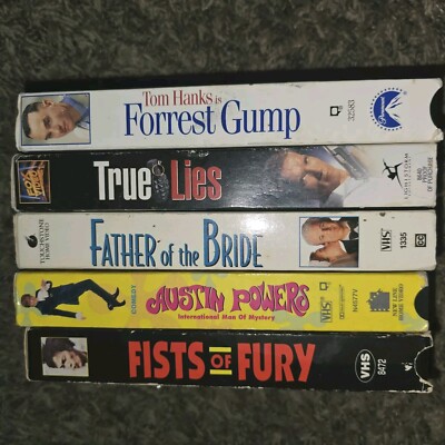 VHS Movie Bundle Lot Mixed Genres 5 Total Austin Powers, Bruce Lee ...