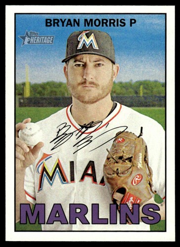 2016 Topps Heritage Bryan Morris Auto Miami Marlins #85 | eBay