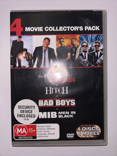 DVD: MIB + The Pursuit of Happyness + Bad Boys + Hitch - Will Smith 4 ...