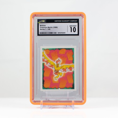 Pokemon Moltres #146 Merlin Sticker Series 1 Topps - CGC 10 Gem - POP 6 ...