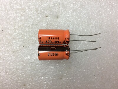 515D477M063DK6A SPRAGUE CAP ALUM 470UF 20% 63V RADIAL 10 PIECES | eBay
