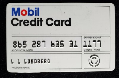 Mobil Credit Card ~ exp 1977 ~ our # cb679 | eBay