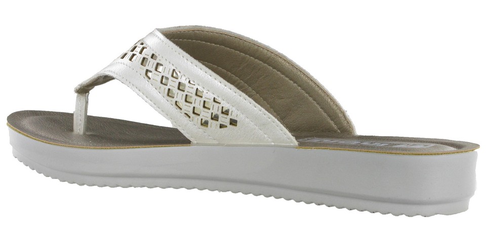 Womens Thong Flip Flop Sandals Inblu Toe Post Jewelled Cushioned Beach ...