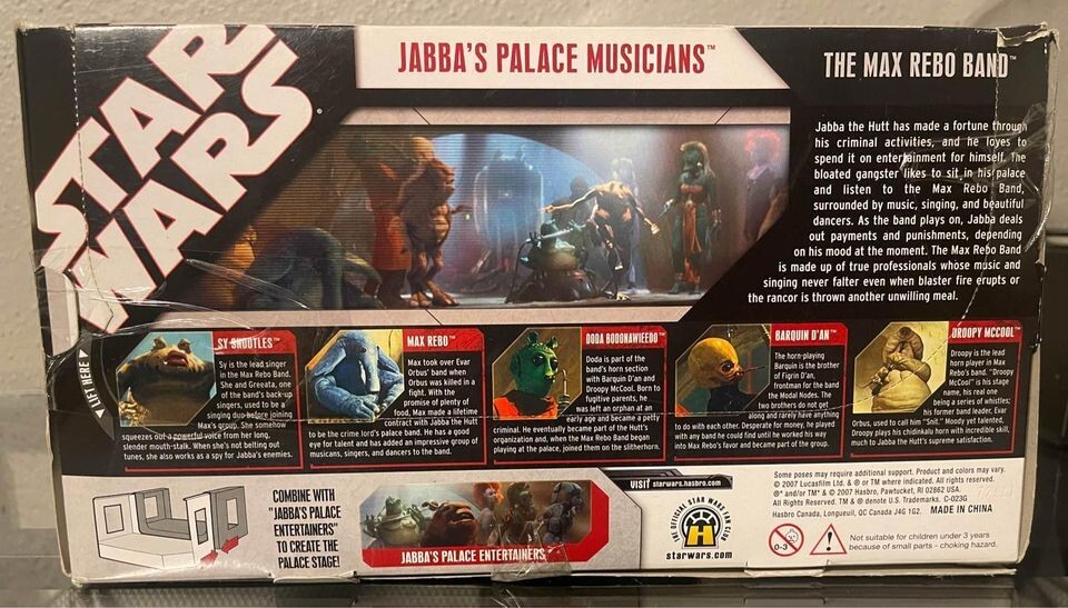 Star Wars 2007 THE MAX REBO BAND (ALL Jabba’s Palace Musicians) WALMART ...