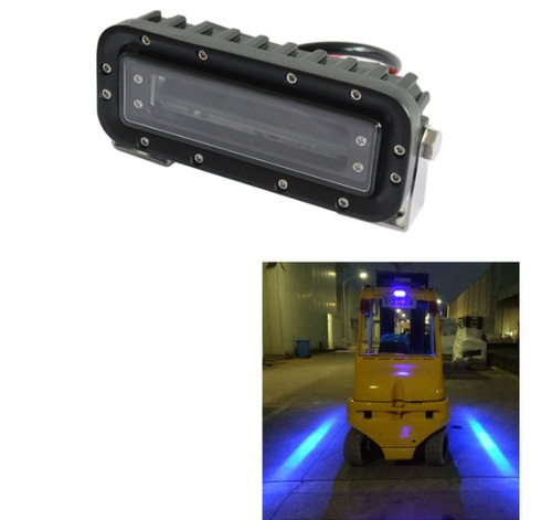 Forklift Safety Light LED Blue Zone Warehouse Pedestrian Warning 10V ...