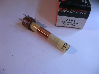 Miller 7194 Coil Tunable Core Adjustable 4.5MHz - NOS Qty 1 | eBay