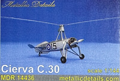 1/144 Autogyro : Cierva C.30 [RAF / Australia ] #14436 : METALLIC ...