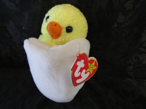 Ty Beanie Baby Eggbert The Little Chick Bird in Egg shell Plush Toy | eBay