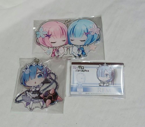 Re:Zero Rem Ram Acrylic Keychains 3-Piece Set | eBay