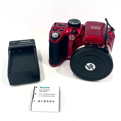 HP D3500 14.1MP 36X Optical 4X Digital Camera + Charger & New Battery ...