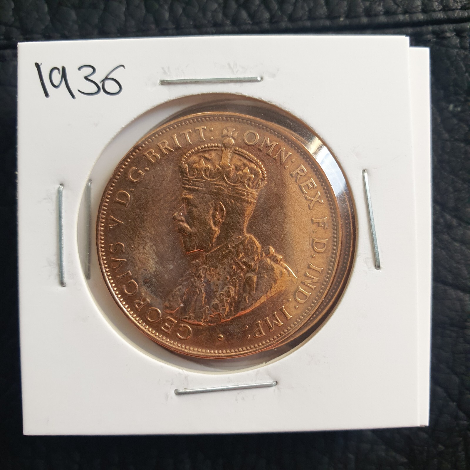 1936 AUSTRALIA ONE PENNY KING GEORGE V Item COND PICTURED 6 PEARLS ...