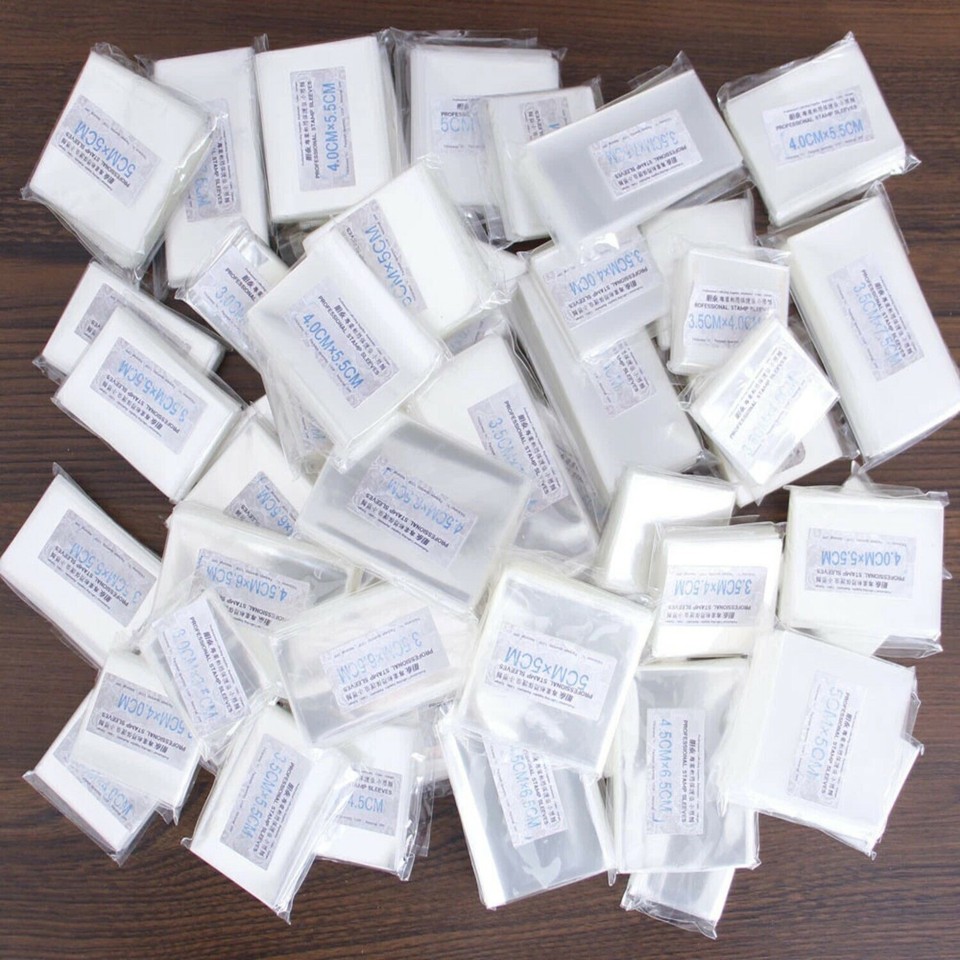 16-Type OPP Stamp Sleeves - 100/Bag, 1600 Pcs, Storage, Display, All ...