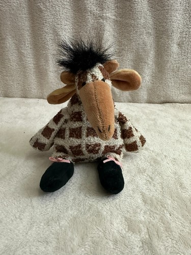 MANHATTAN TOY COMPANY TIPTOES GIRAFFE TERRY TOWEL BALLET SOFT TIP TOES ...