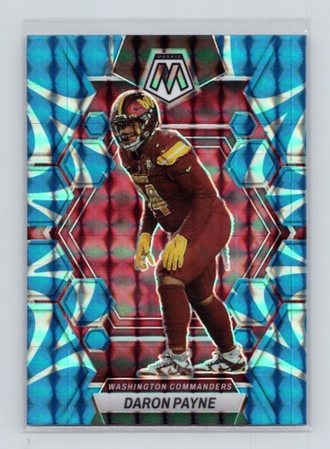 2023 Panini Mosaic Reactive Blue #247 Daron Payne - Washington ...
