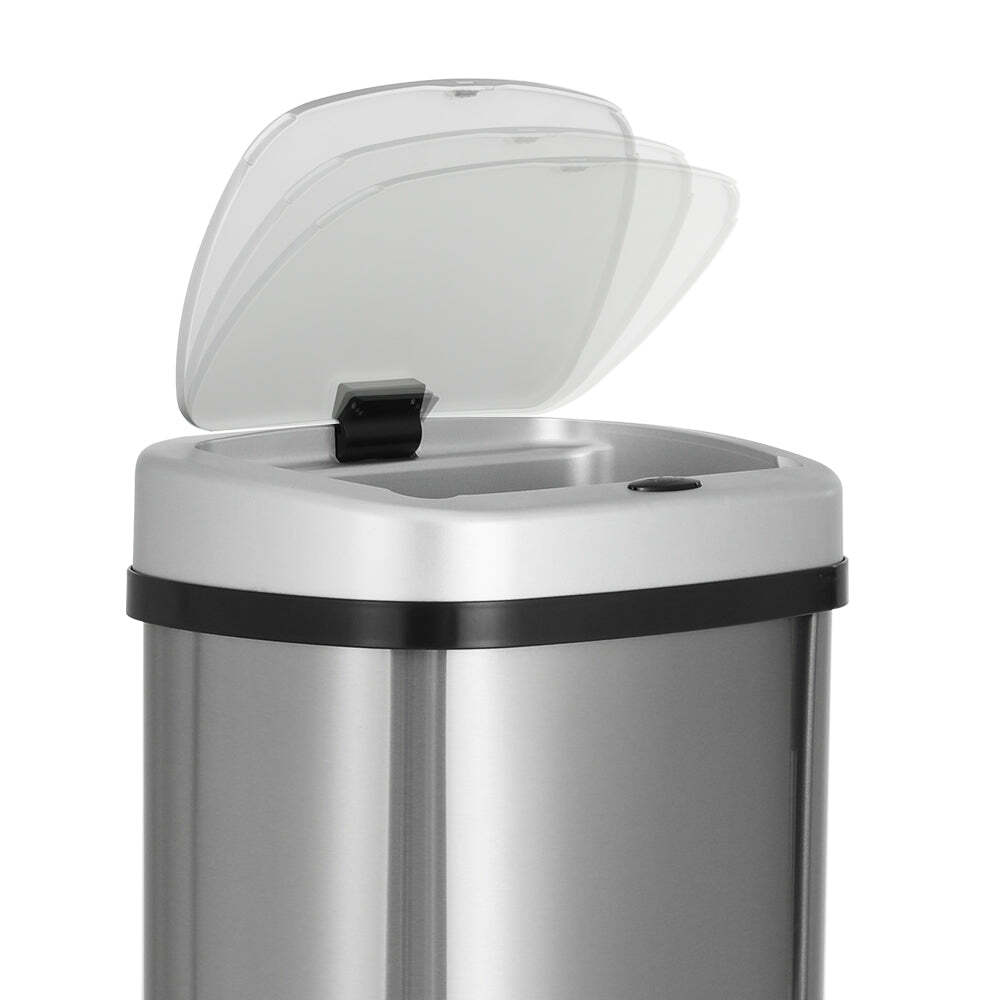 Devanti Sensor Bin Motion Rubbish Stainless Trash Can Automatic Touch ...