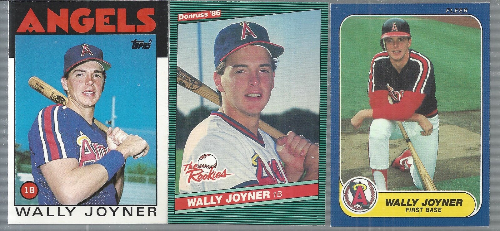 Wally Joyner Lot of 3 MLB Rookie Cards Topps Fleer & Donruss | eBay