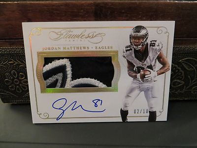 Panini Flawless Gold Autograph Jersey Eagles Jordan Matthews 02/10 2015 ...