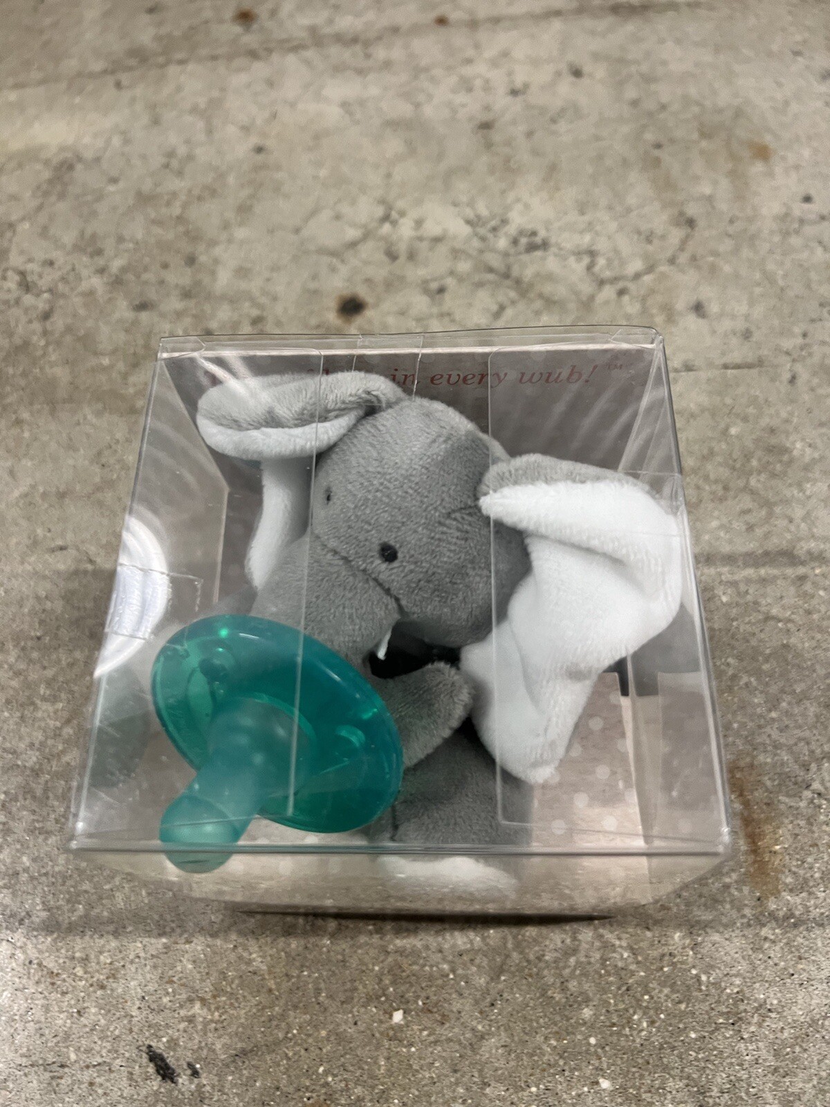 7 Units Total WubbaNub Elephant Infant Baby Soothie Pacifier Binky ...