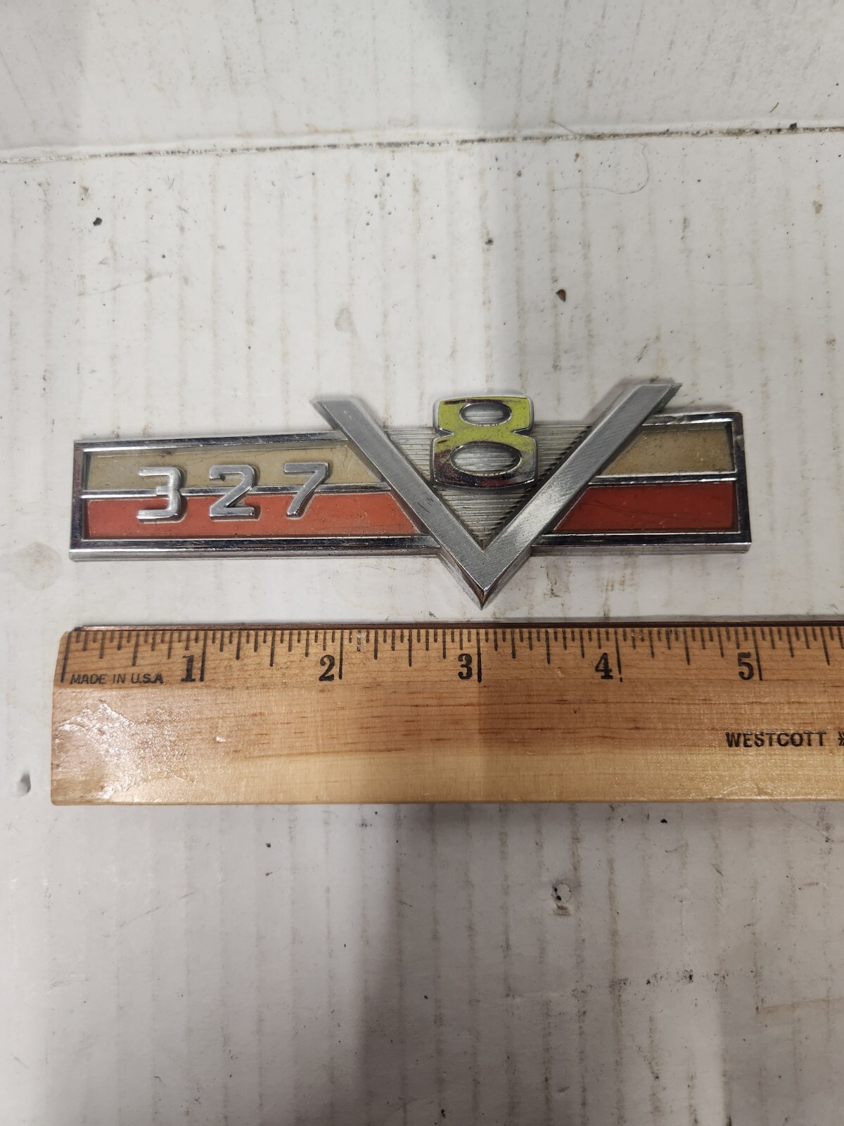 Jeep Gladiator 1960's V8 327 Emblem 968904 Kaiser Badge Chrome Vintage ...