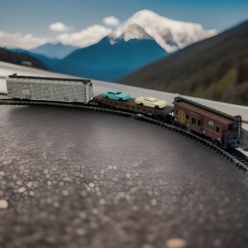 N Scale Lot 3 Lima Santa Fe Flat Car Automobile Load & Rapido couplers ...