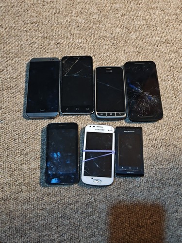 Job Lot Of 7 X Mobile Phones For Spares Or Repairs Scrap Gold Recovery ...