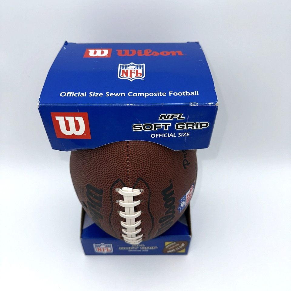 Wilson NFL Soft Grip Official Size Football Composite Leather New In ...