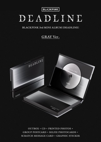BLACKPINK - 3rd MINI ALBUM [DEADLINE] GRAY Ver. K-Pop Girl Band CD DISC ...