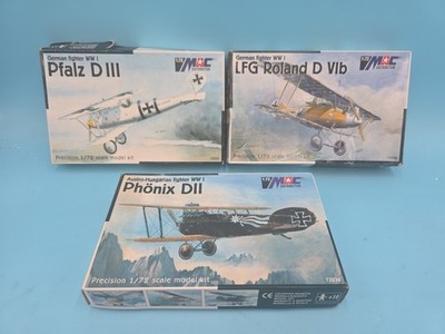 3 Kit Lot MAC DISTRIBUTION 1/72 LFG ROLAND D VIb, Pfalz D III ,Phonix ...