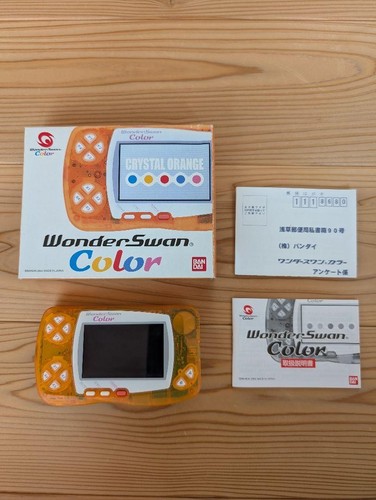 Bandai WonderSwan Color Console Crystal Orange WSC-001 en boîte testée ...
