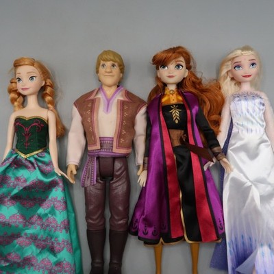 Lot Of 4 Disney's Frozen Dolls Elsa, Anna, And Kristoff Barbie 12 in | eBay