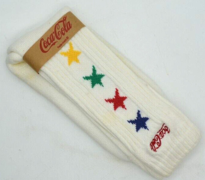 1986 Vintage COKE Brand Heavyweight Tube Socks NOS Co… - Gem