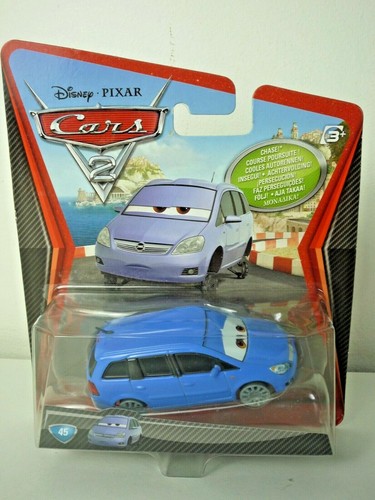 DISNEY PIXAR CARS 2 #45 ALEX VANDEL CHASE CAR 1:55 SCALE DIE-CAST ...