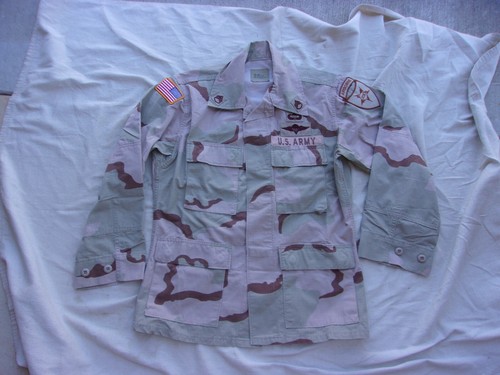 US Army DCU Combat Jacket w/Desert Tan JCSE Patch--1999 Date | eBay