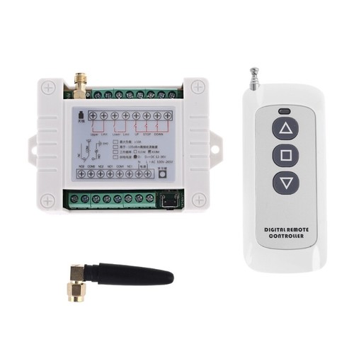 Universal Receiver and Transmitter 2 Channel Remote for Garage Door ...