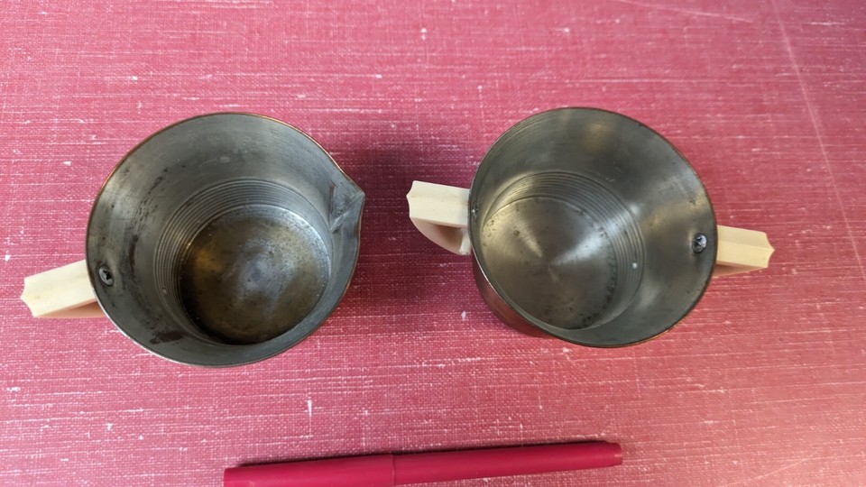 Vintage Chase Copper Sugar Creamer Set | eBay